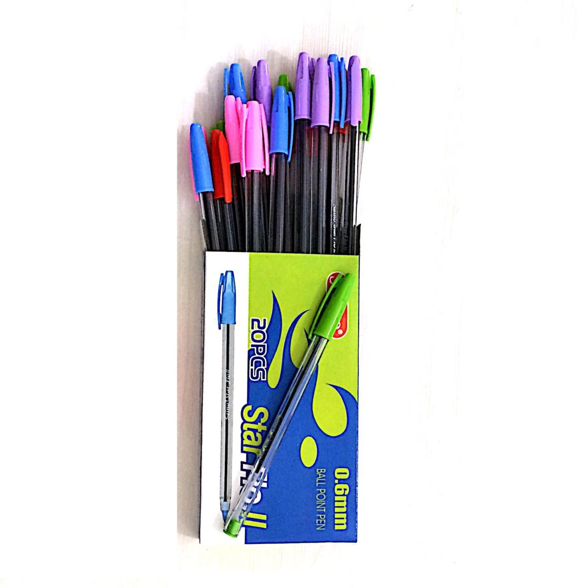 Buy Online Saino Star Flo II Ball Pen Blue Pack Of 20 Ahmedabad